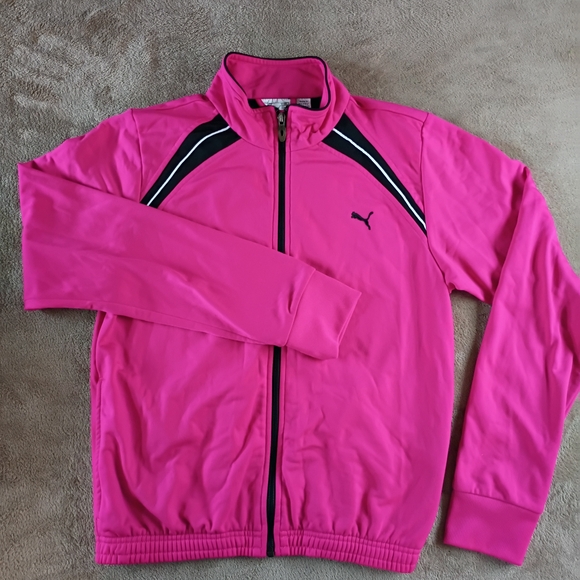 Puma | Jackets & Coats | Puma Pink Track Jacket | Poshmark